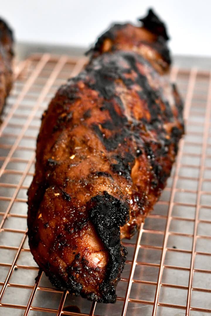 Grilled Raspberry-Chipotle Pork Tenderloin...a great summer dinner ...