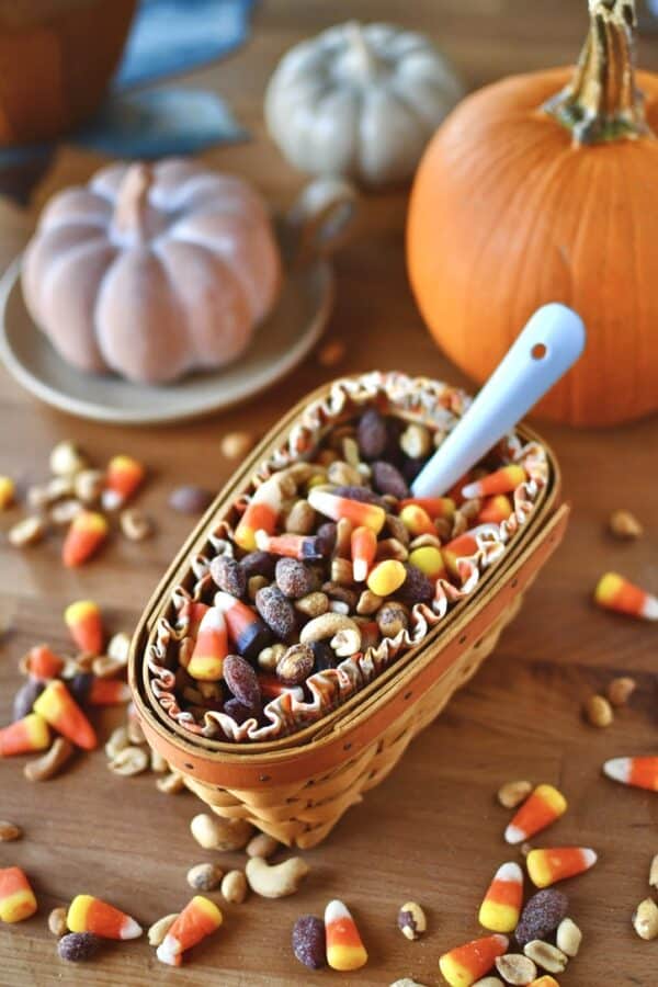 The Ultimate Candy Corn and Peanuts Fall Snack Mix - KendellKreations