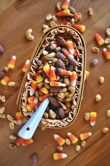 The Ultimate Candy Corn and Peanuts Fall Snack Mix - KendellKreations